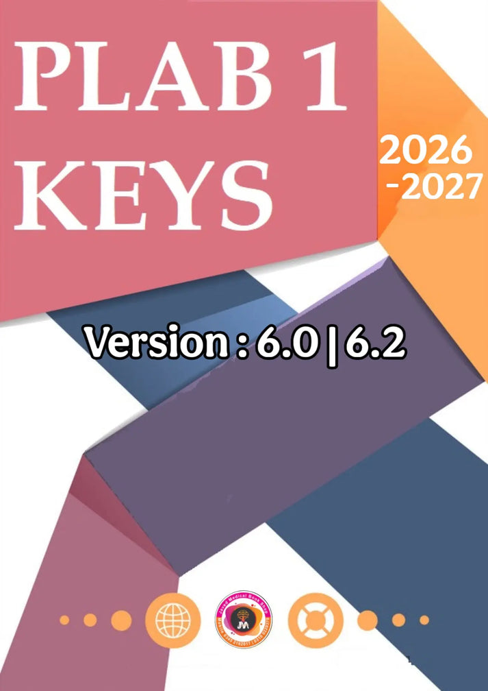PLAB 1 Keys 2026-27 - Version 6.0 | 6.2 - Javed Books